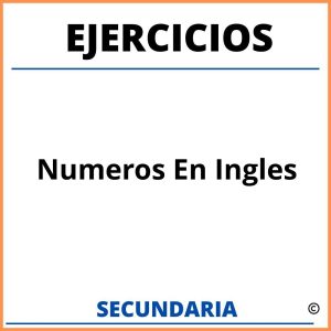Ejercicios De Ingles Para Primero De Secundaria